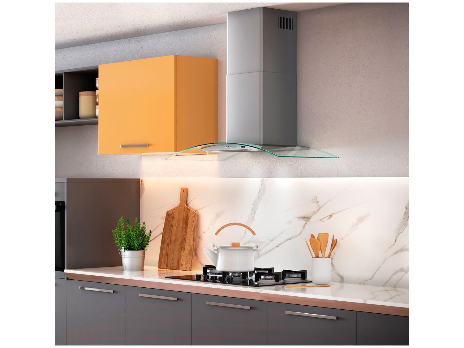 Coifa de Parede Franke 90cm 5 a 6 Bocas - Inox 3 Velocidades Glass ...