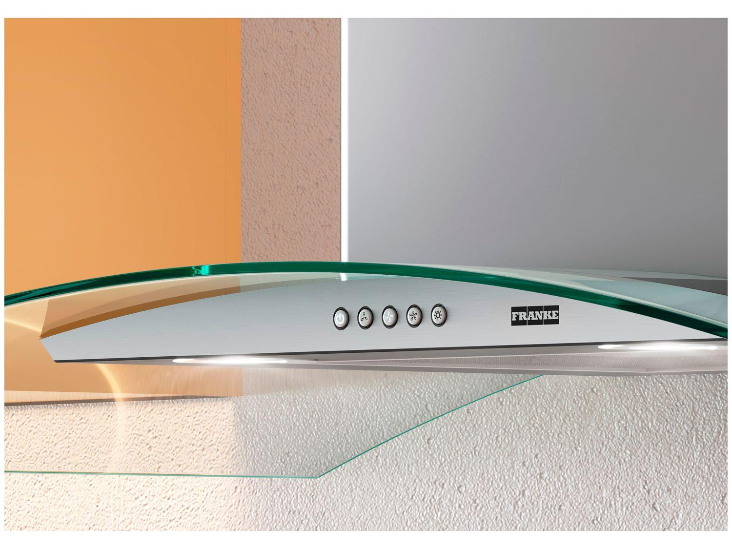Coifa de Parede Franke 90cm 5 a 6 Bocas - Inox 3 Velocidades Glass ...