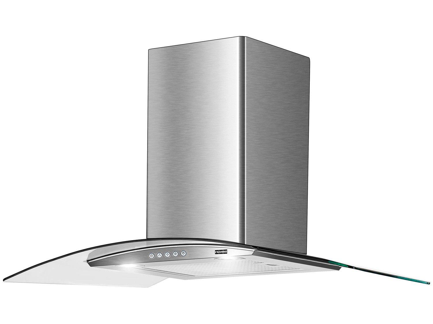 Coifa de Parede Franke 90cm 5 a 6 Bocas - Inox 3 Velocidades Glass ...