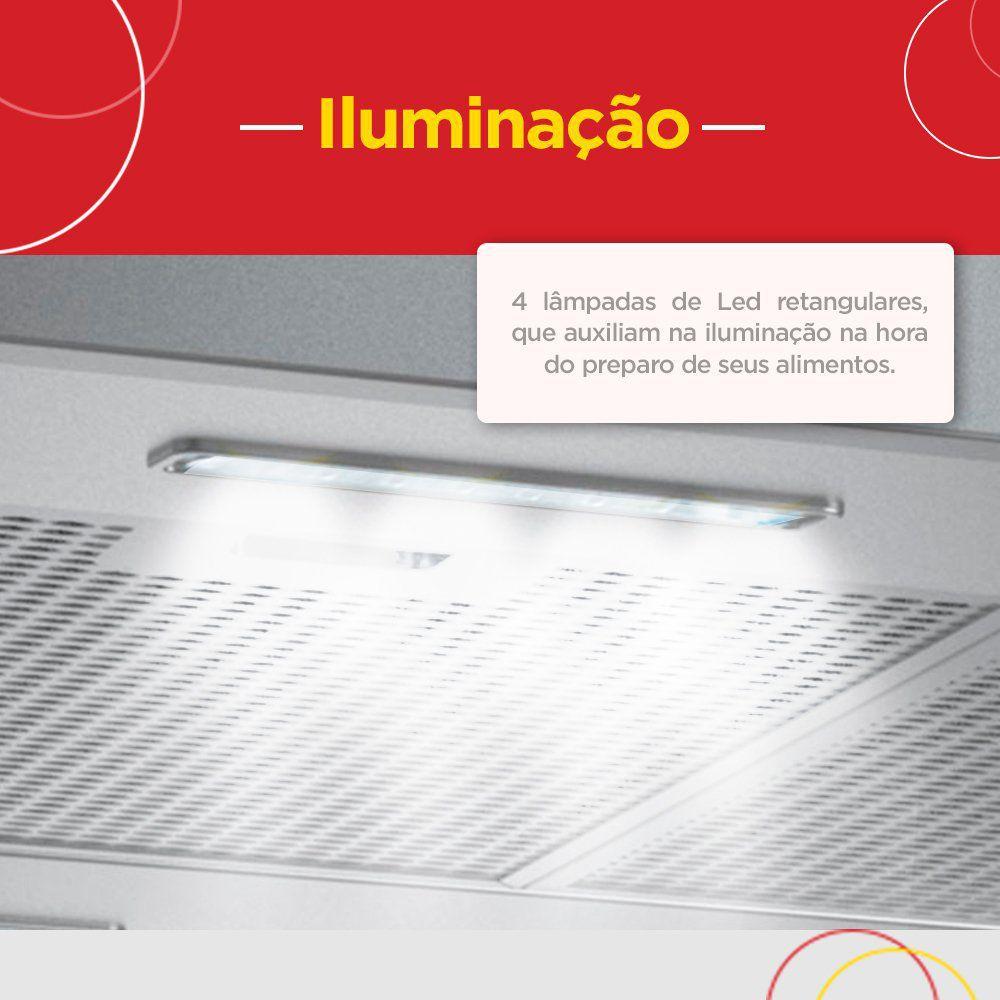 Coifa Ilha Nardelli Retangular 75cm Inox - Coifa de Ilha - Magazine Luiza