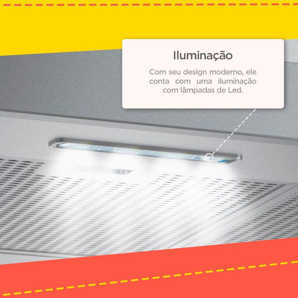 Coifa Retangular Ilha Fogatti 120cm Inox - Coifa de Ilha - Magazine Luiza