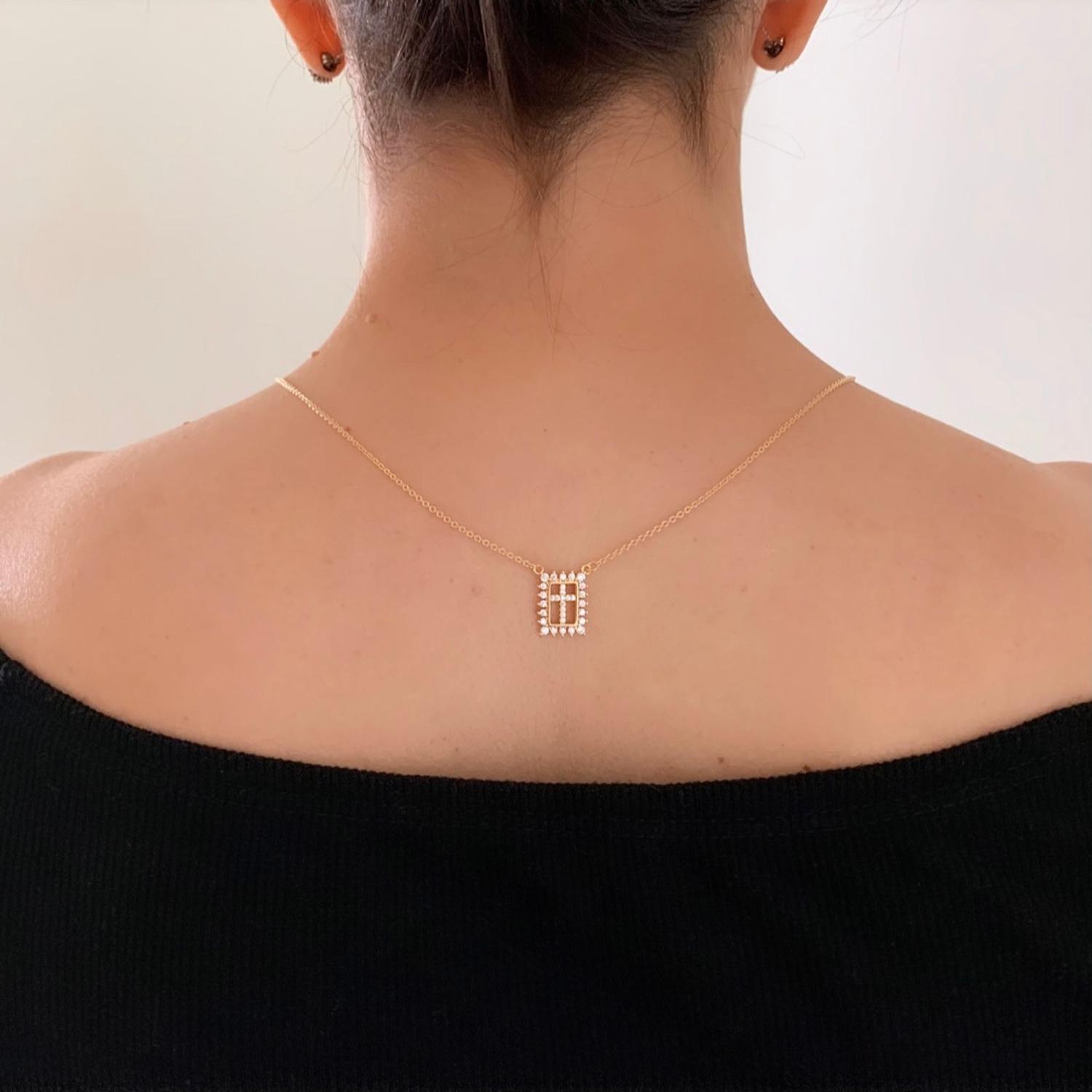 Colar Escapulário Gold - Bia Jóias Contemporâneas - Colar - Magazine Luiza