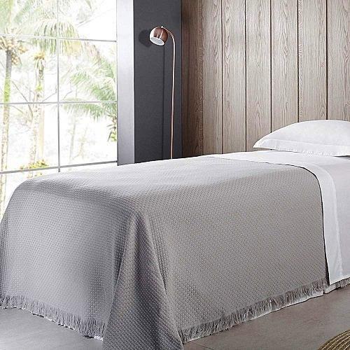 Colcha casal Indesign com franja 230/250 1805 - Cinza - Buddemeyer ...