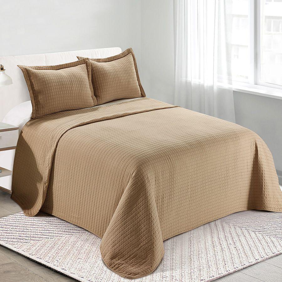 Colcha Matelassê - Loft - King Size - C/ Porta Travesseiros - Bege ...