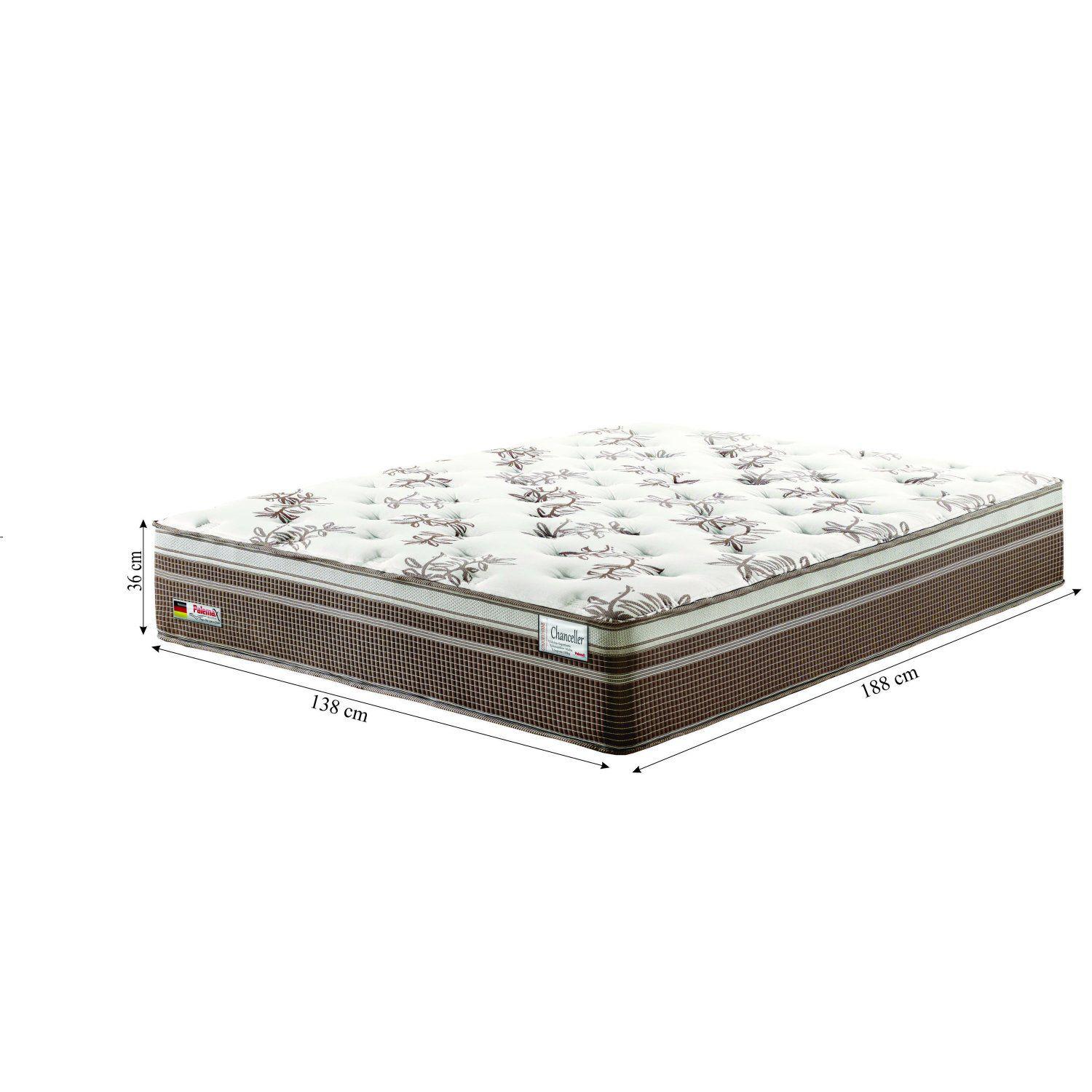 Colchão Casal Molas Superlastic 36cmx188cmx138cm Chanceller Palemax ...