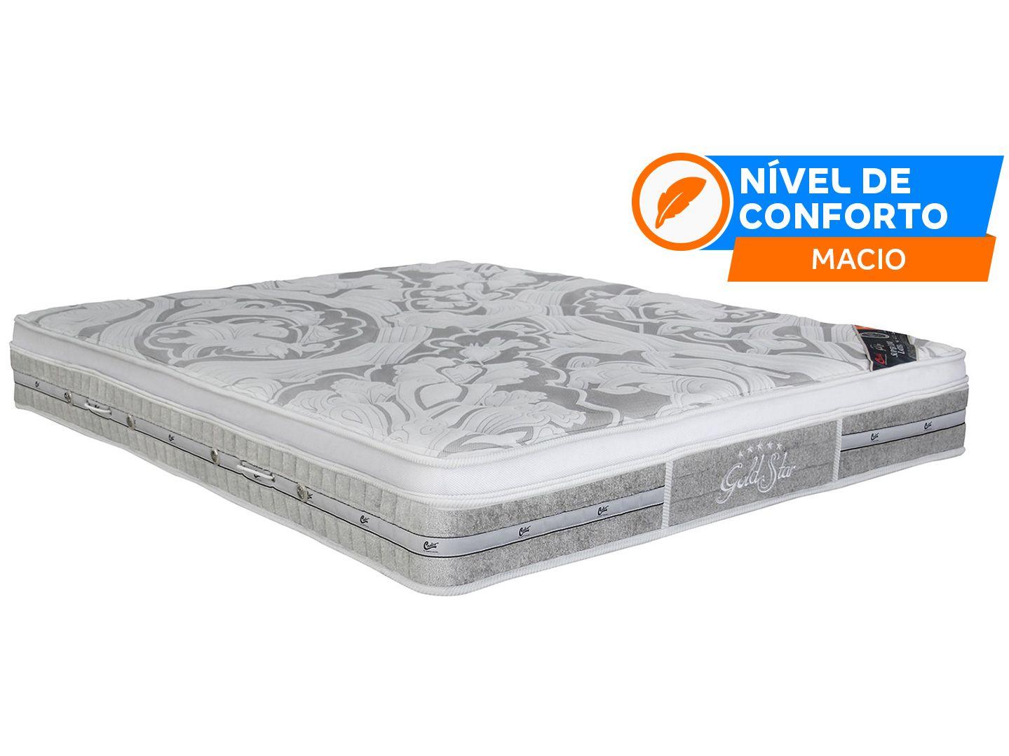 Colchão King Size Castor Mola Ensacadas/Pocket