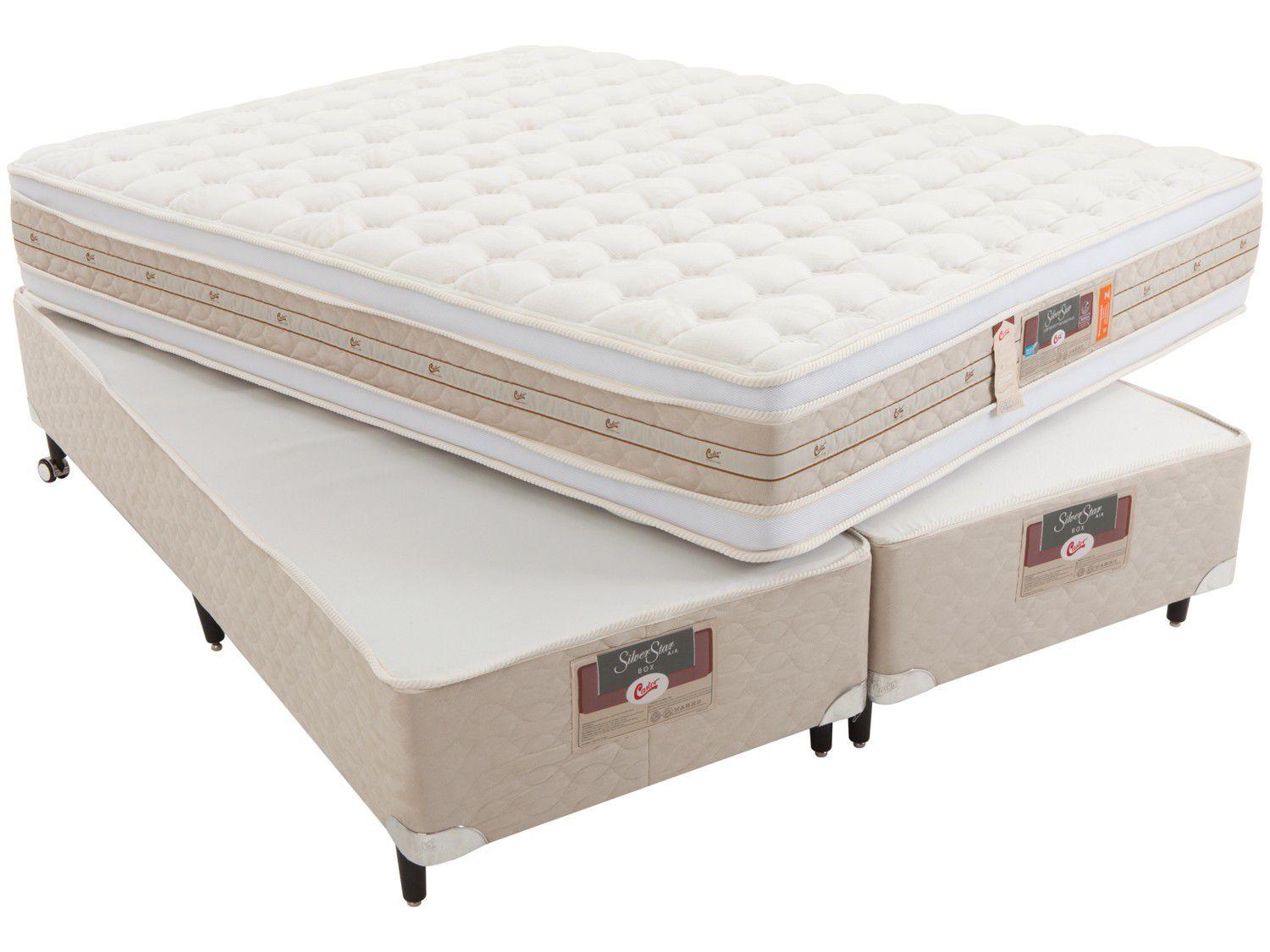 Colchão King Size Castor Mola Ensacadas/Pocket - 34cm de Altura Silver ...