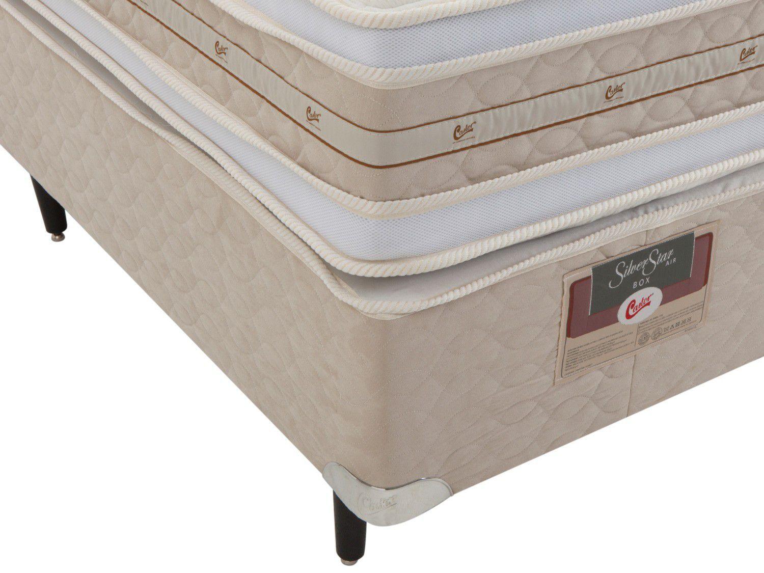 Colchão King Size Castor Mola Ensacadas/Pocket - 34cm de Altura Silver ...