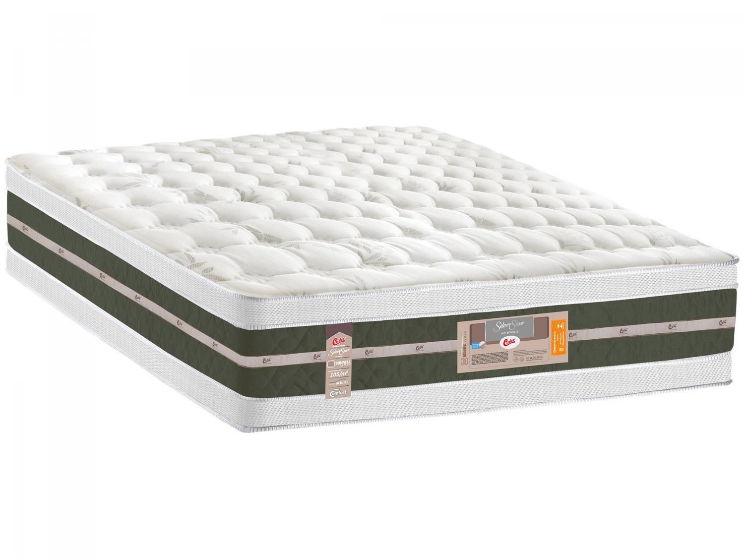 Colchão Queen Size Castor Mola - 34cm de Alt. Silver Star - Colchão ...