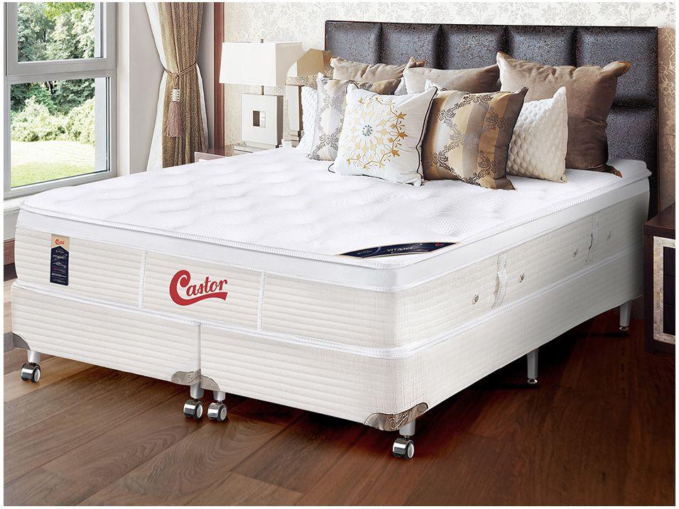 Colchão Queen Size Castor Mola Pocket - 32cm de Alt. Vitagel - Colchão ...