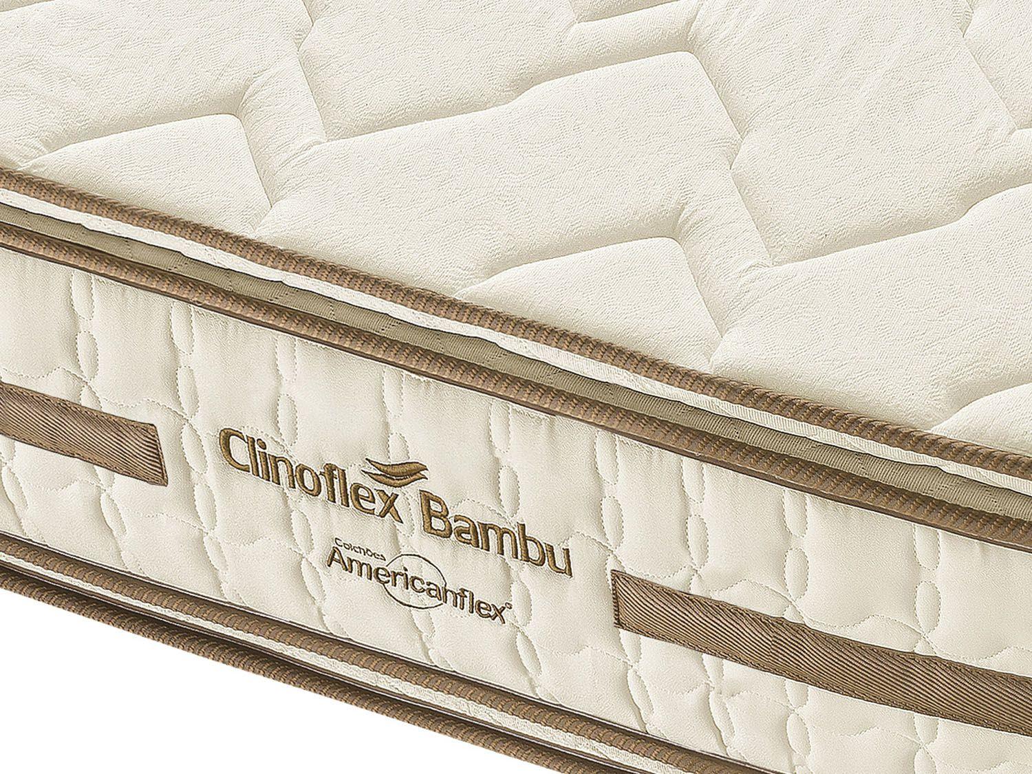 Colchão Queen Size Espuma D-45 24cm de Alt. Clinoflex Bambu Americanflex