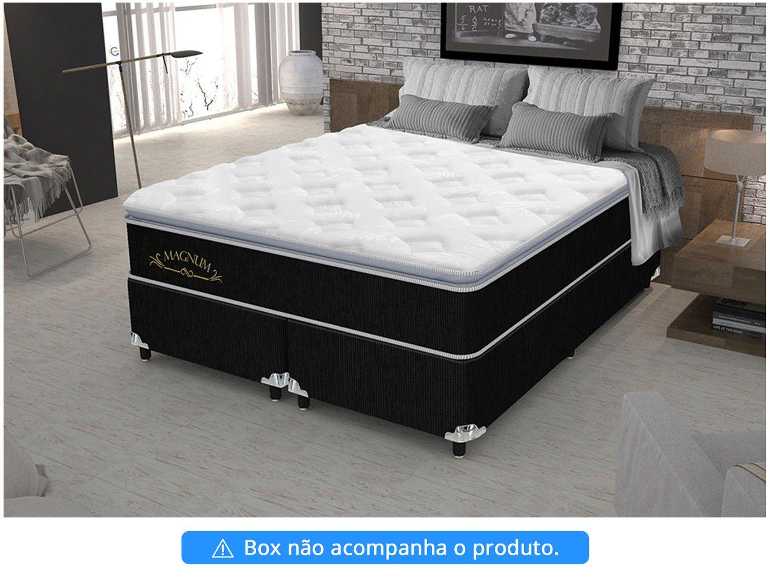 Colchão Queen Size Plumatex Molas Ensacadas - 28cm de Alt. Magnum ...