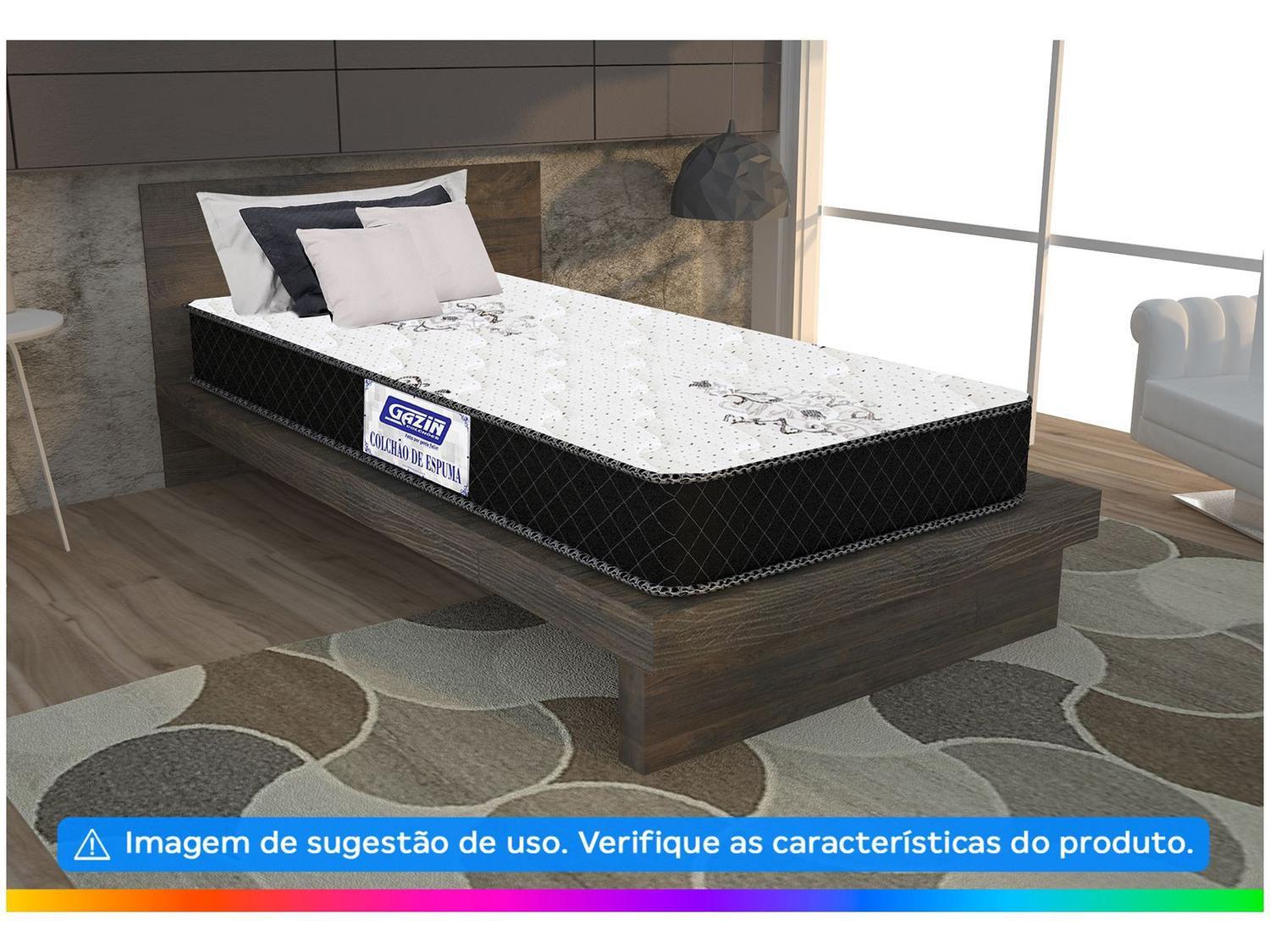 Colchão Solteiro Gazin de Espuma D33 15x78x188cm Supreme
