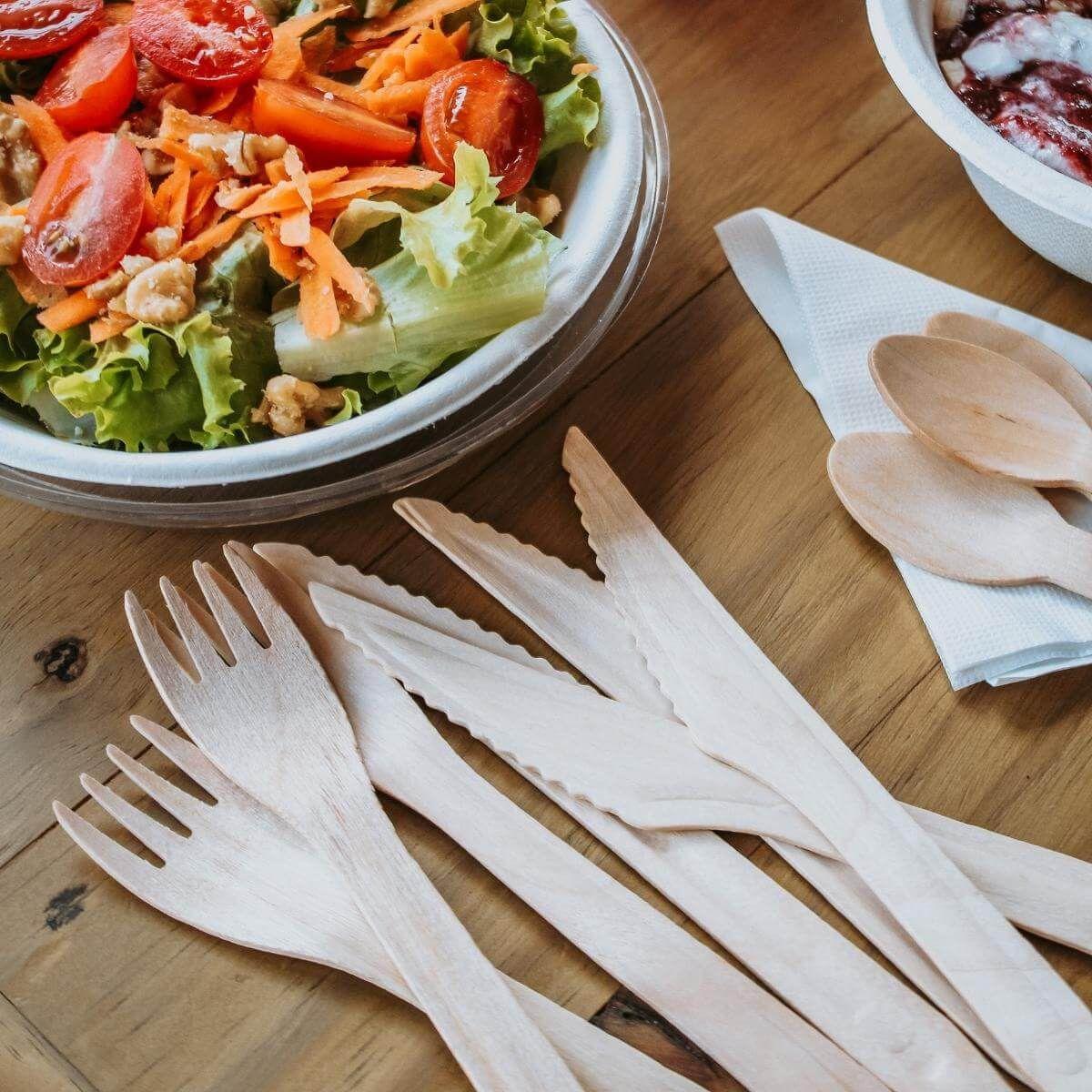 Colher Madeira Encerada 100% Biodegradável 14cm - Pct 100un - Anders ...