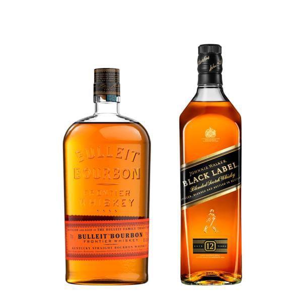 Combo Whisky Jw Black Label 750Ml + Whisky Bulleit 750Ml - JOHNNIE ...