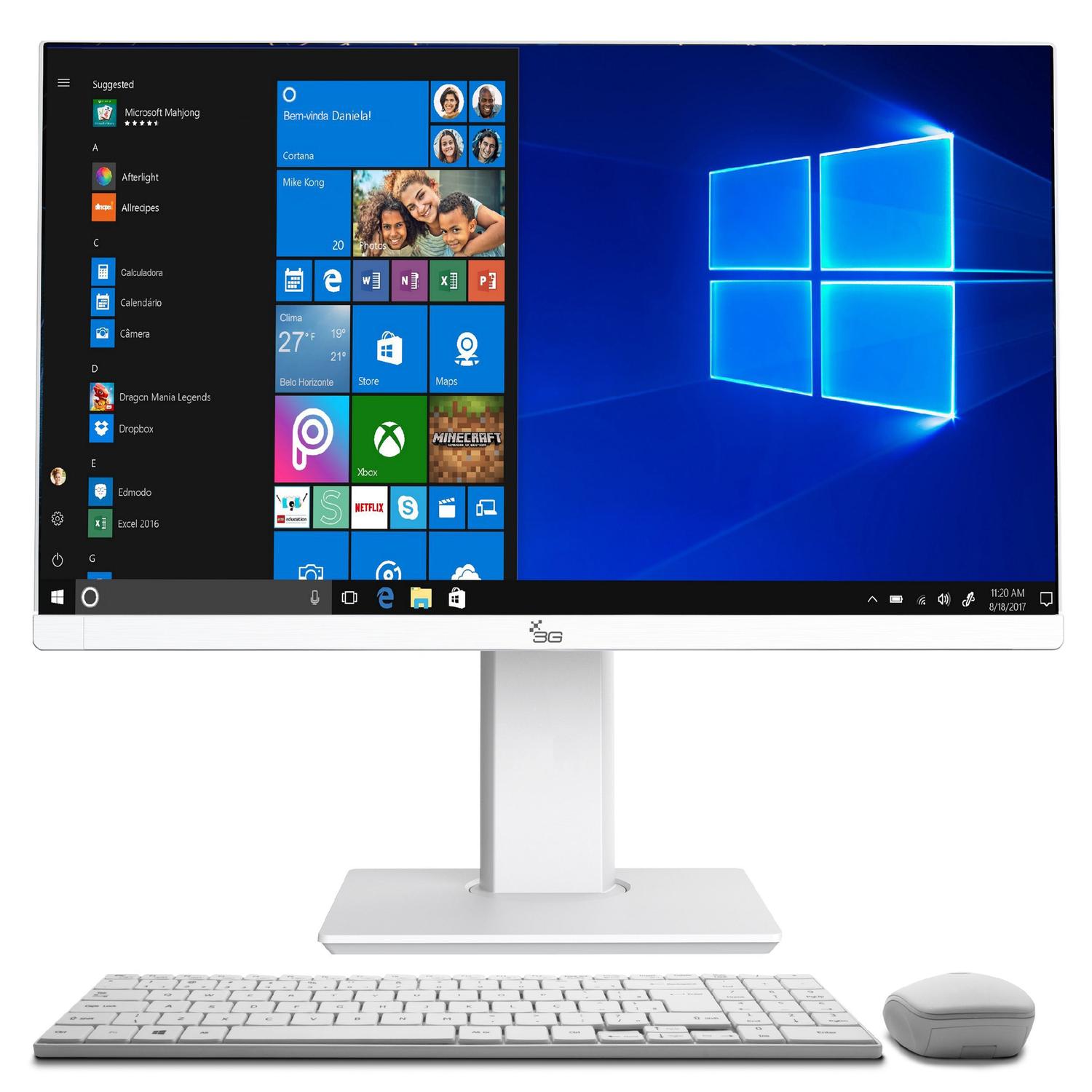 Computador All in One 3green Unique Intel Core i5 4GB HD 1TB 24.5 ...