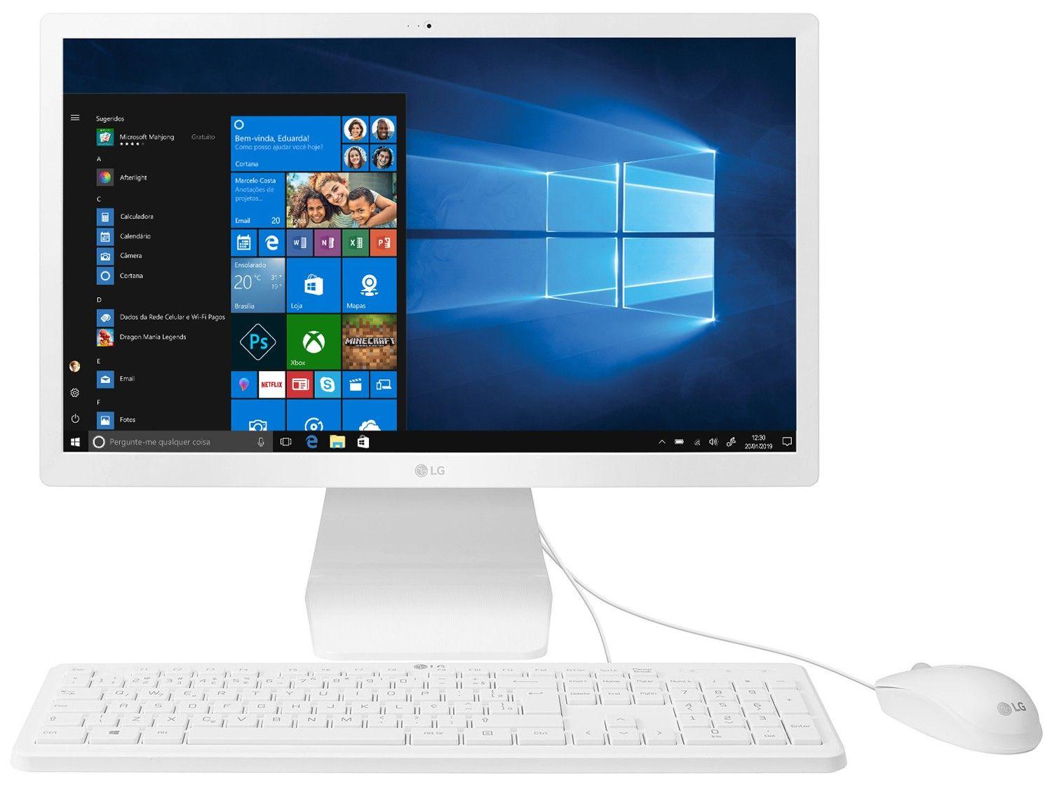 Computador All in One LG 22V280-L.BY31P1 - Intel Quad Core Computador All in One LG 22V280-L.BY31P1 - Intel Quad Core