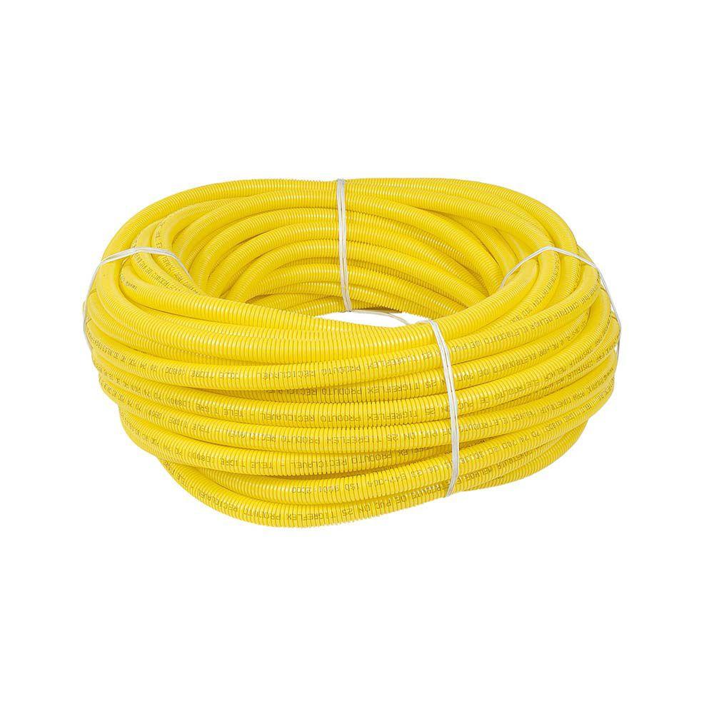 Conduíte corrugado flexível 25mm 50 metros amarelo Tigre - Conduíte ...