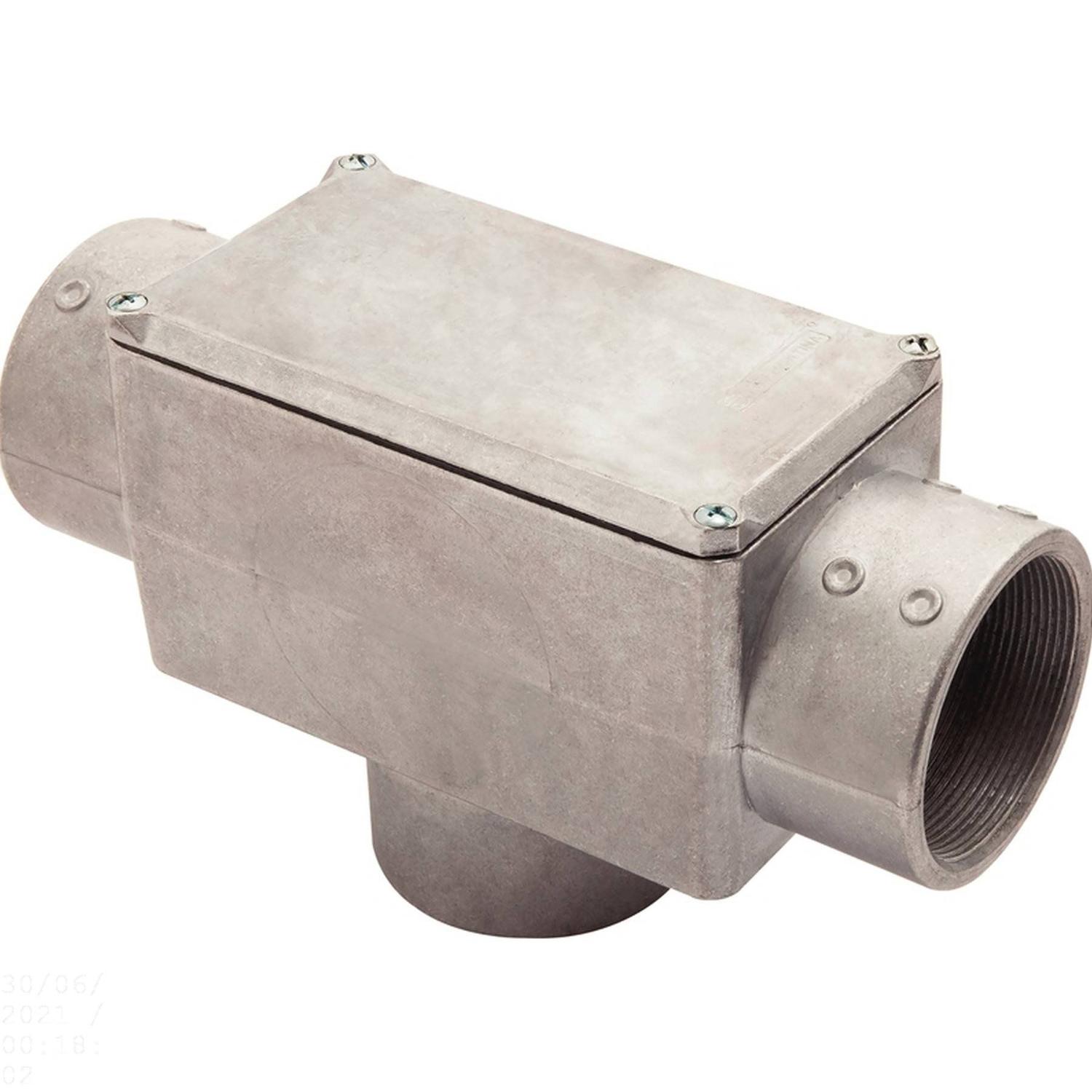 Condulete fixo 4” tipo ”TB” - com tampa / rosca BSP / sem pintura ...