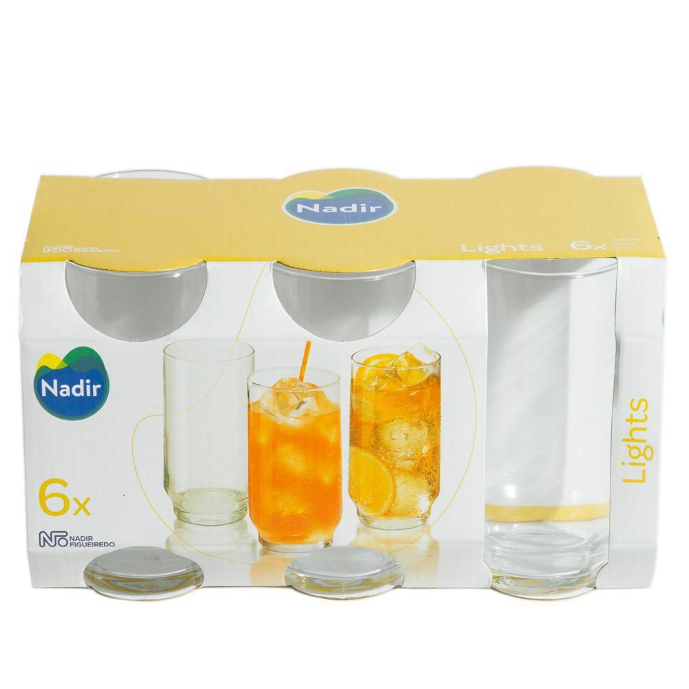 Conjunto 6 Copos Long Drink 410ml Nadir Light - Nadir Figueiredo - Copo Drink - Magazine Luiza