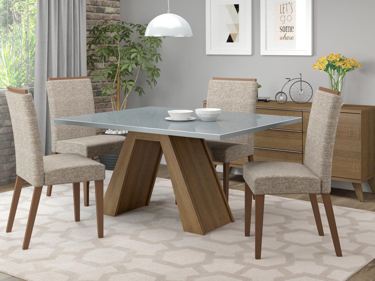 Modelos De Mesa Com Quatro Cadeiras Guia Completo para Escolher a Ideal ...