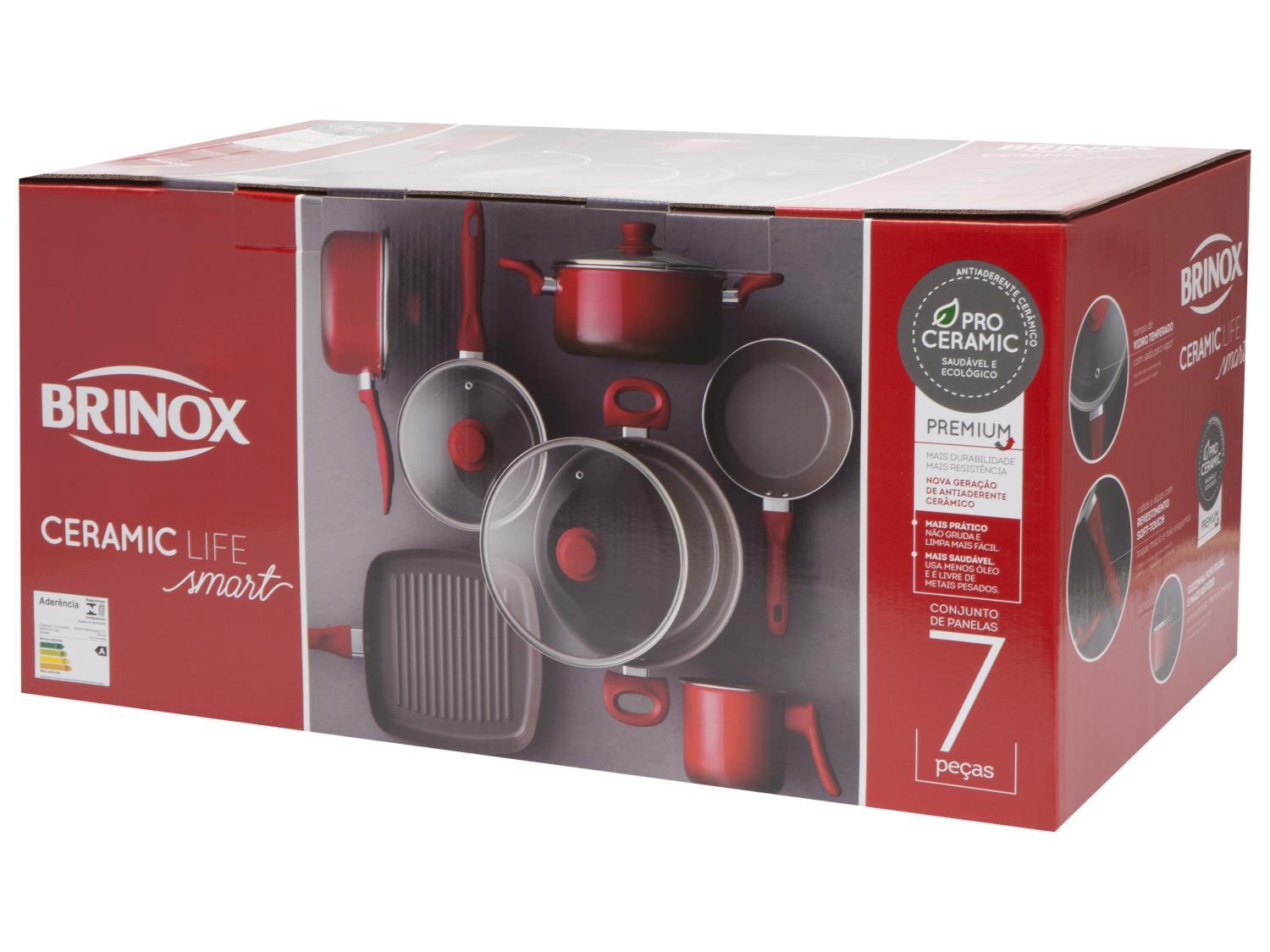 Conjunto de Panelas Brinox Ceramic Life 2.0 - 4789/103 Antiaderente 7 ...