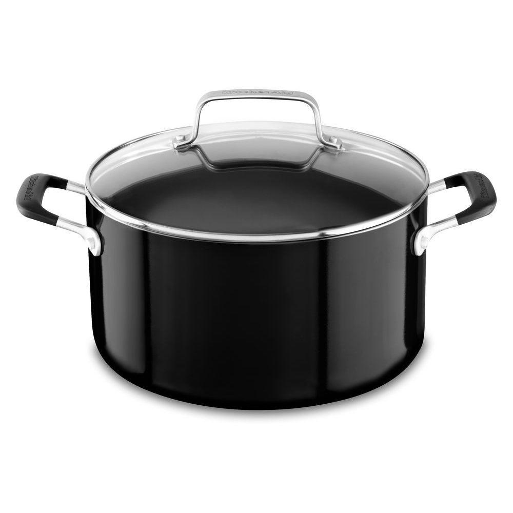 Conjunto de Panelas de Alumínio 6 peças - Onyx Black - Kitchenaid ...