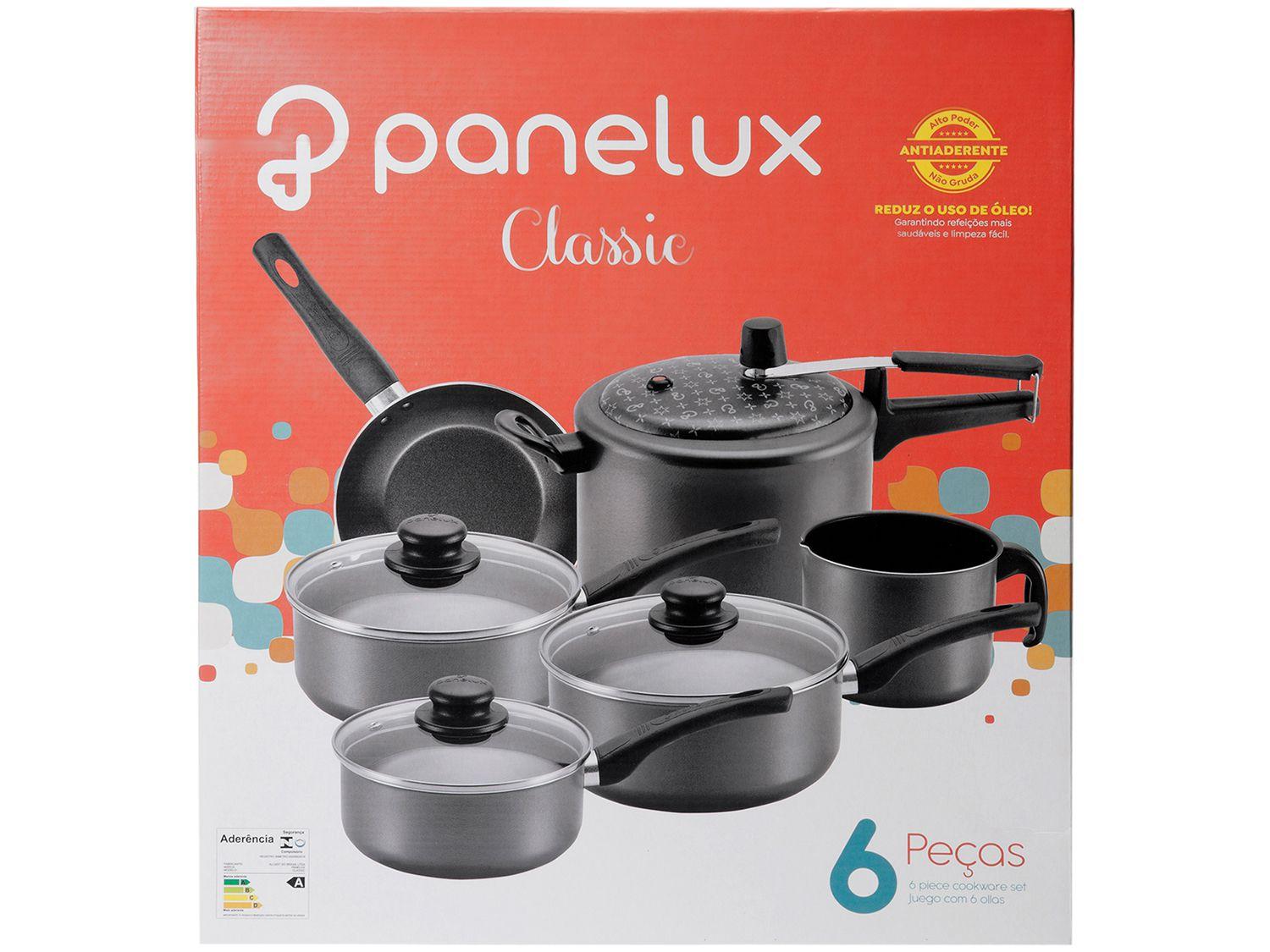 Conjunto de Panelas Panelux Classic 5249 - 6 Peças - Jogo de Panelas ...