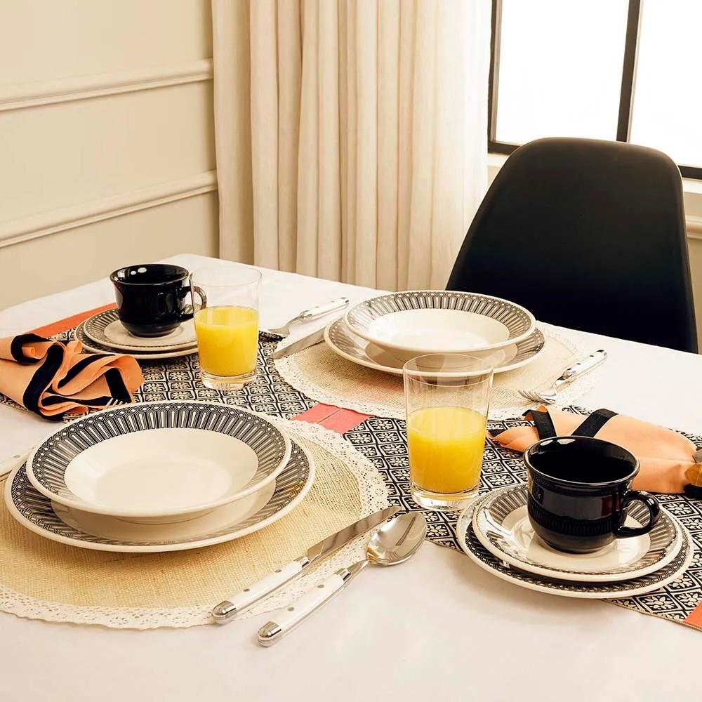 Conjunto de Pratos Rasos Com 6 Peças 26cm Actual Nativa - Oxford ...