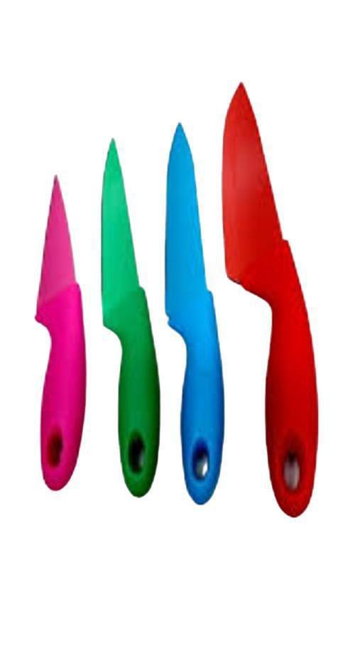 Conjunto/Jogo/Kit 4 Facas Coloridas Aço Inox - Fratelli - Facas ...