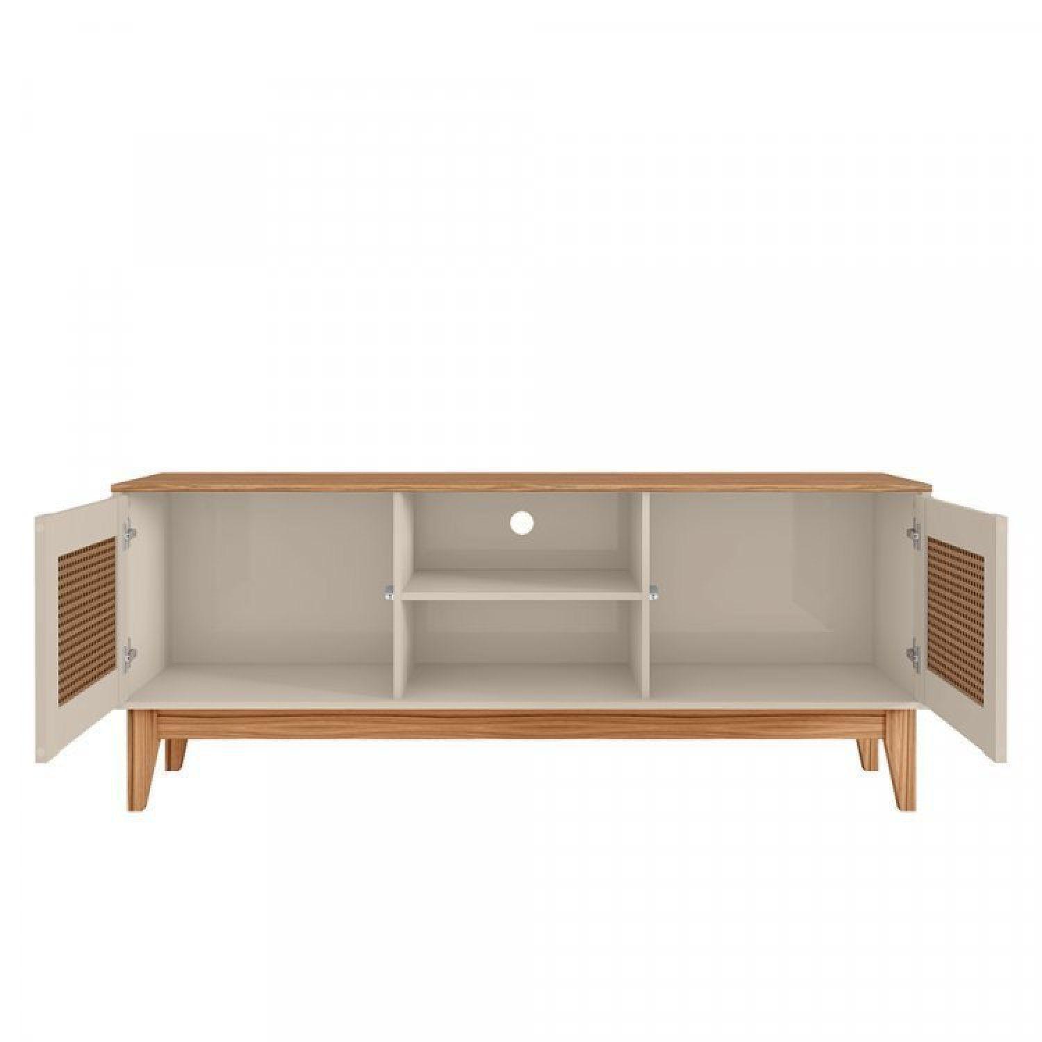 Conjunto Rack com Painel para TV até 60 Polegadas Retrô Safira Aparador ...