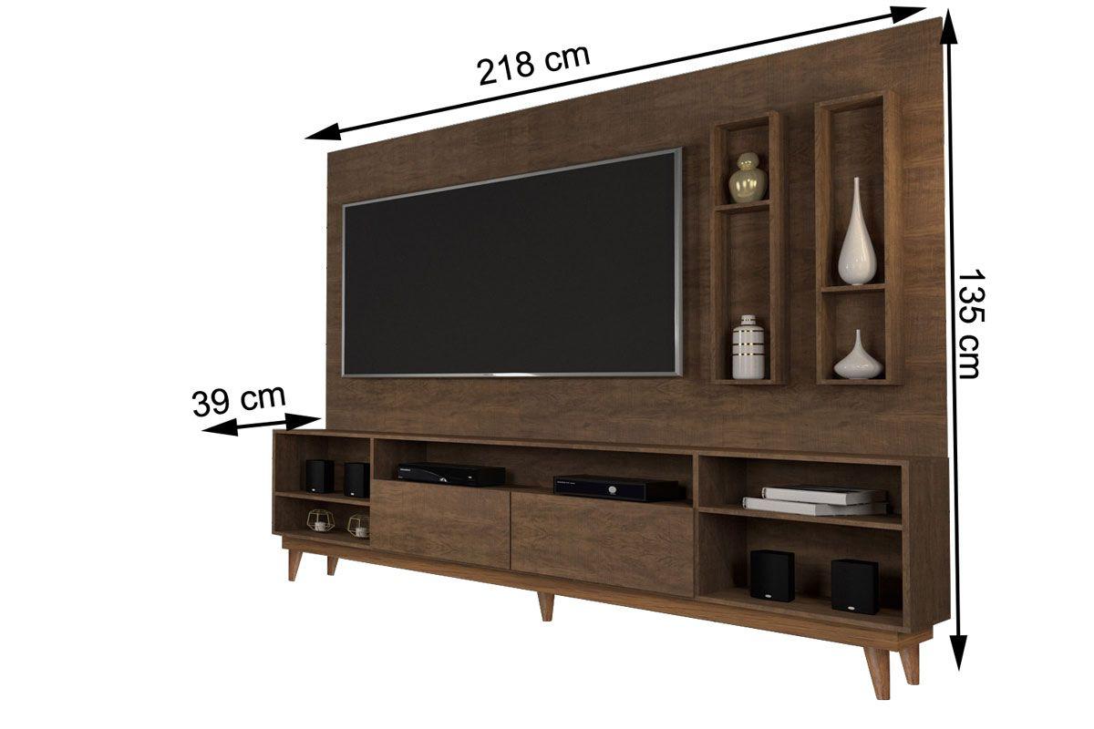 Conjunto Rack Painel TV 55 Pol Sala Veneza - Basoto brasil - Rack com ...