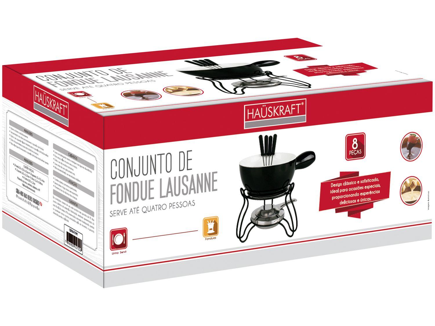 Conjunto Raclette e Aparelho de Fondue Cerâmica