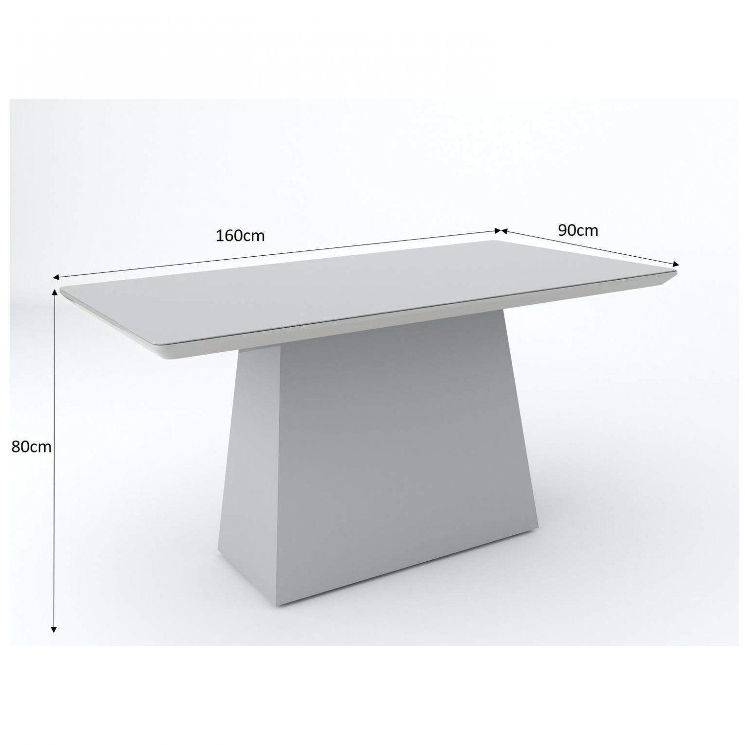 Conjunto Sala de Jantar Mesa Bárbara 160cm e 6 Cadeiras Amanda New ...