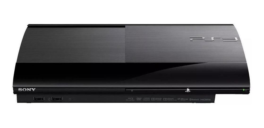 Console PS3 Super Slim 250gb 5 Jogos Cor Charcoal Black Outros Games Magazine Luiza
