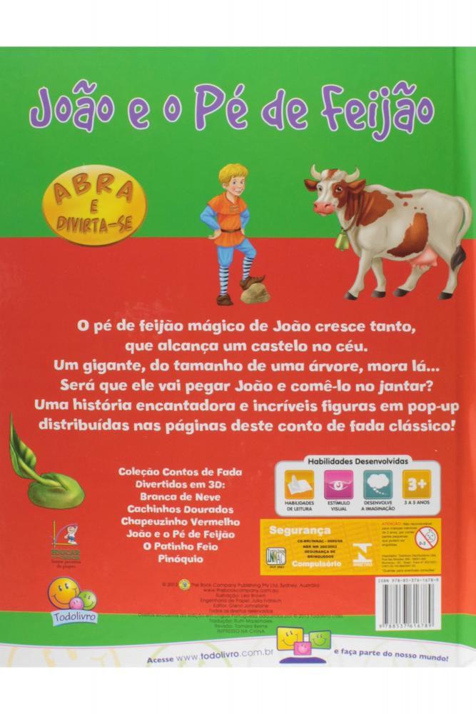 Contos de fada div. em 3d: joão e o pé de feijão - Livros de Mitologia ...