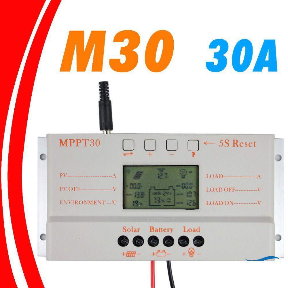 Controlador carga painel solar MPPT 30A 12/24V - PowMR - Painel Solar ...