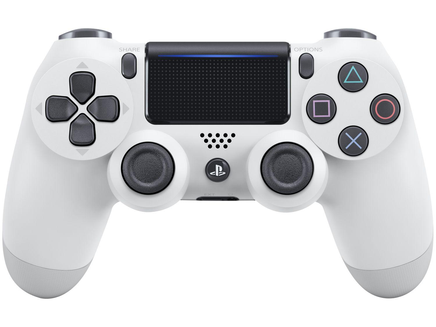 Controle para PS4 sem Fio Dualshock 4 Sony - Branco Glacial - Controles ...