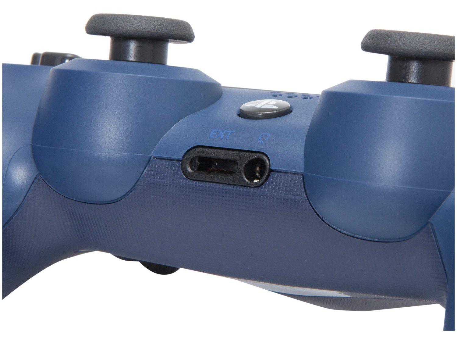 Controle para PS4 sem Fio Dualshock 4 Sony - Midnight Blue - Controles ...