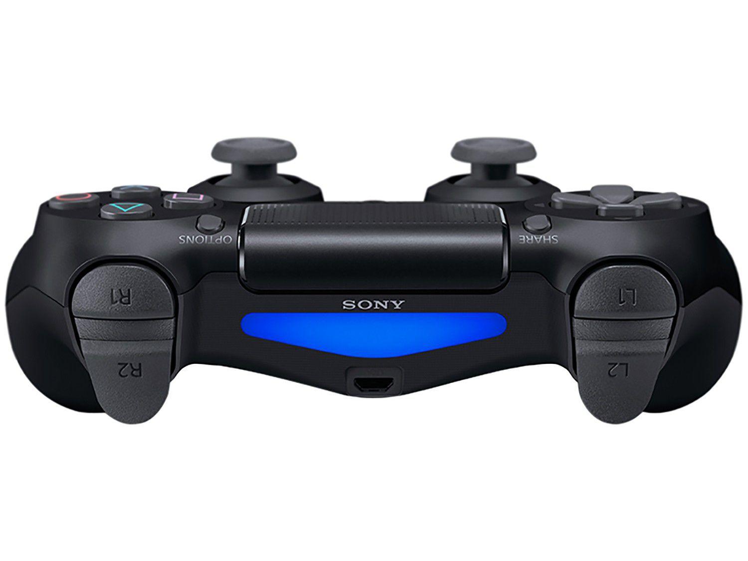 Controle para PS4 Sem Fio Dualshock 4 Sony - Preto - Acessórios PS4 ...