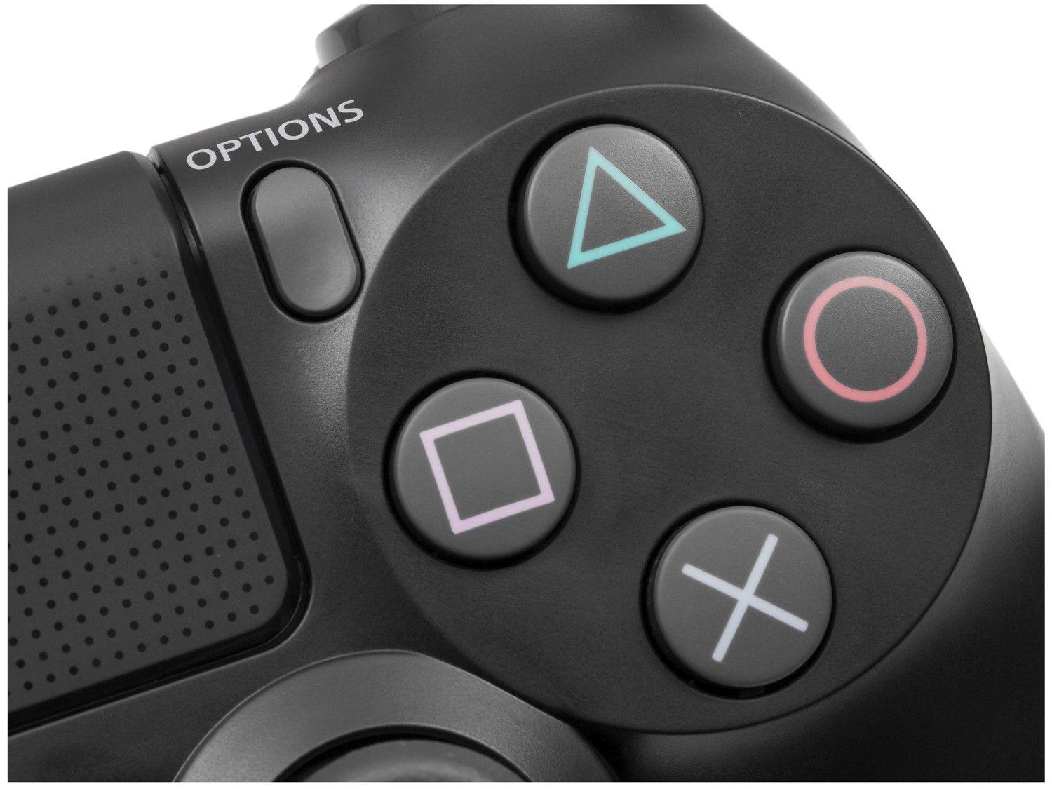 Controle para PS4 Sem Fio Dualshock 4 Sony - Preto - Controles PS4 ...