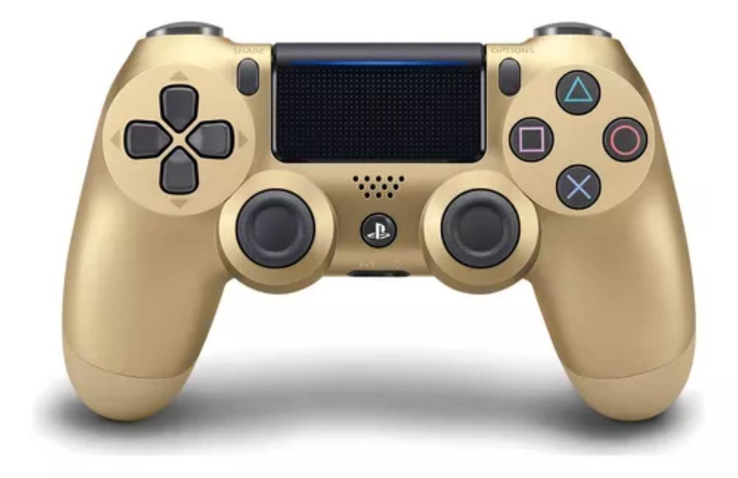 Controle Sem Fio Dualshock 4 Sony PS4 Dourado