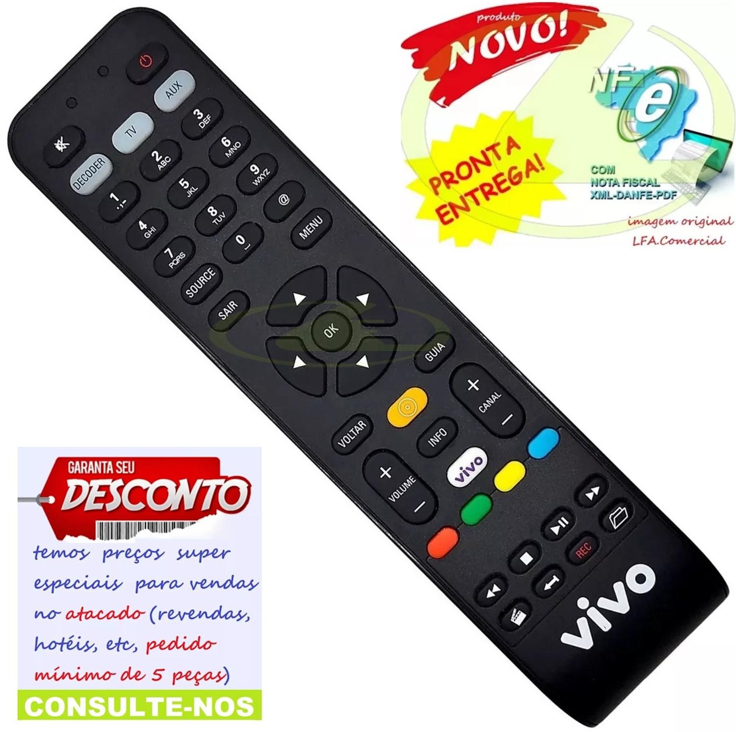 Controle Remoto Diretovtivo Controle Vivo Tv Original | MercadoLivre