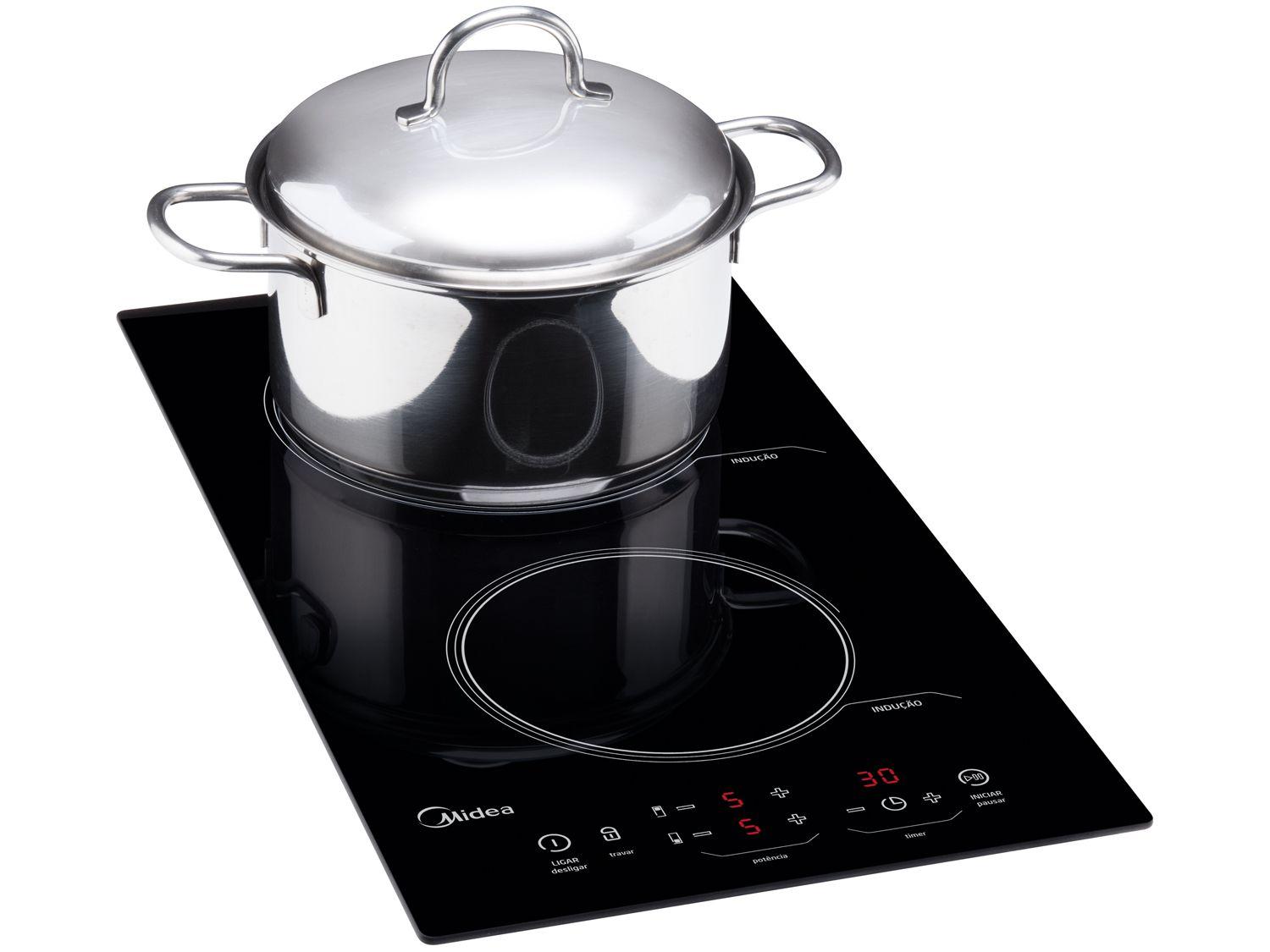 Cooktop 2 Bocas Midea Indução Preto CYAD22 - Cooktop - Magazine Luiza