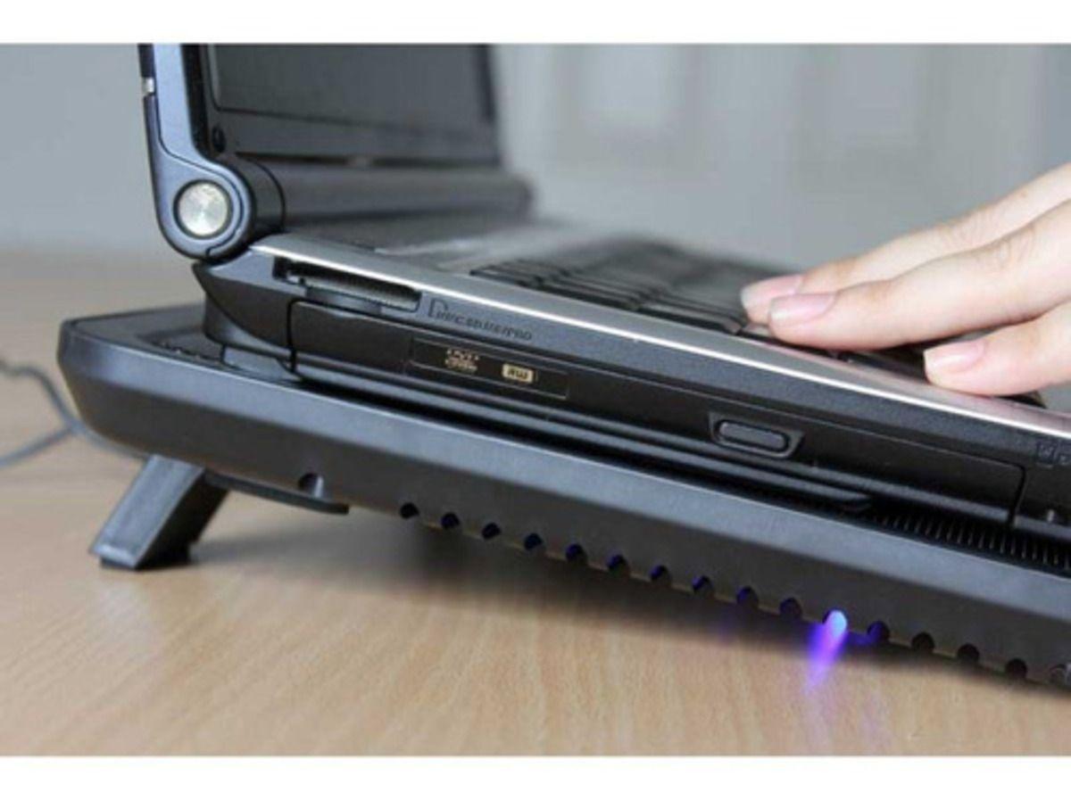 Cooler para Notebook Usb Até 17” Preto Inclinável À Pronta Entrega ...