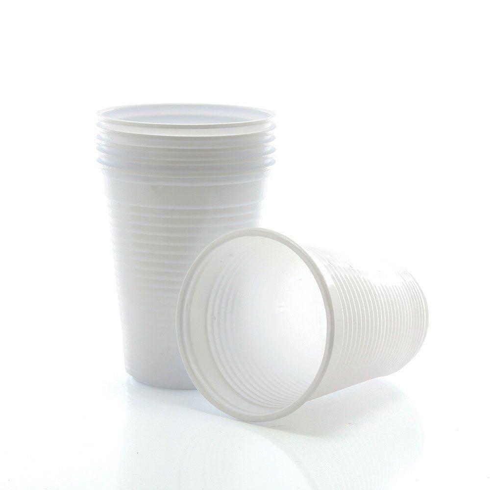 Copo Plástico 300ml Branco PT 100 UN Altacoppo - Copo Descartável - Magazine Luiza