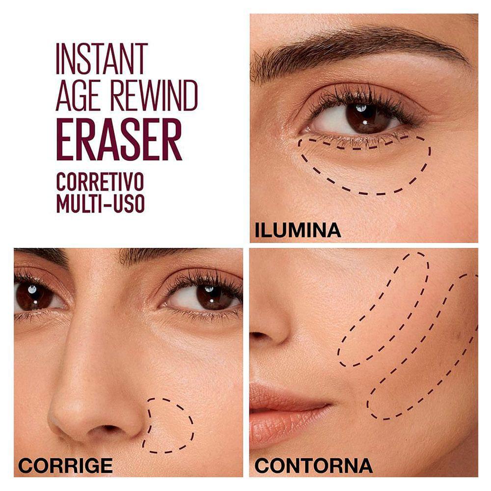 Corretivo Líquido Maybelline Eraser Instant Age Rewind - Corretivo ...
