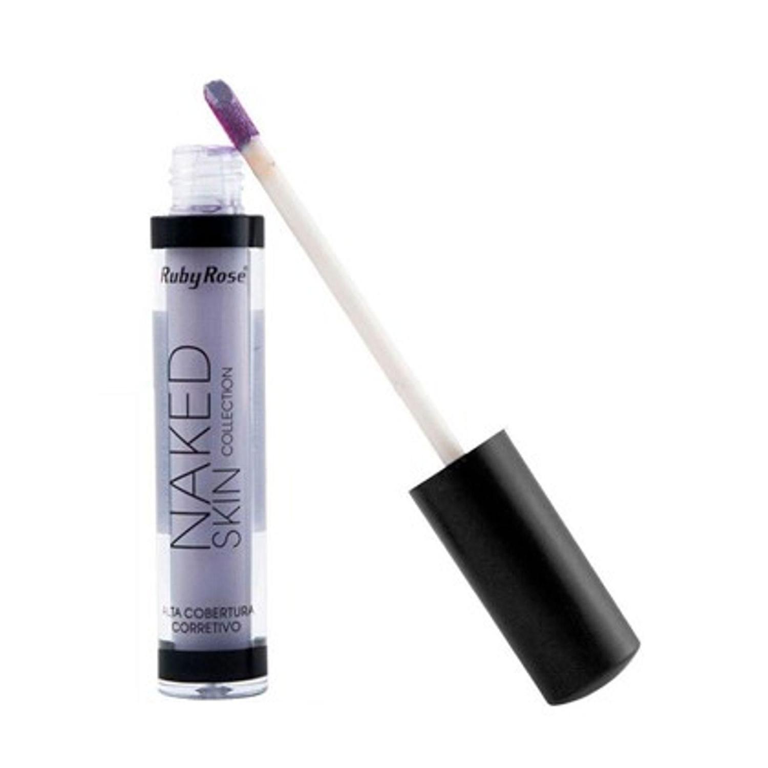Corretivo Líquido Ruby Rose Naked Skin HB-8090 Cor 03 Roxo - 4g ...