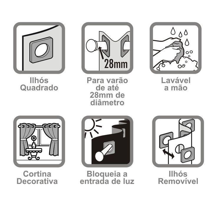 Cortina Para Janela Blackout Blecaute Black Out Corta 100% A Luz 2,80 X ...