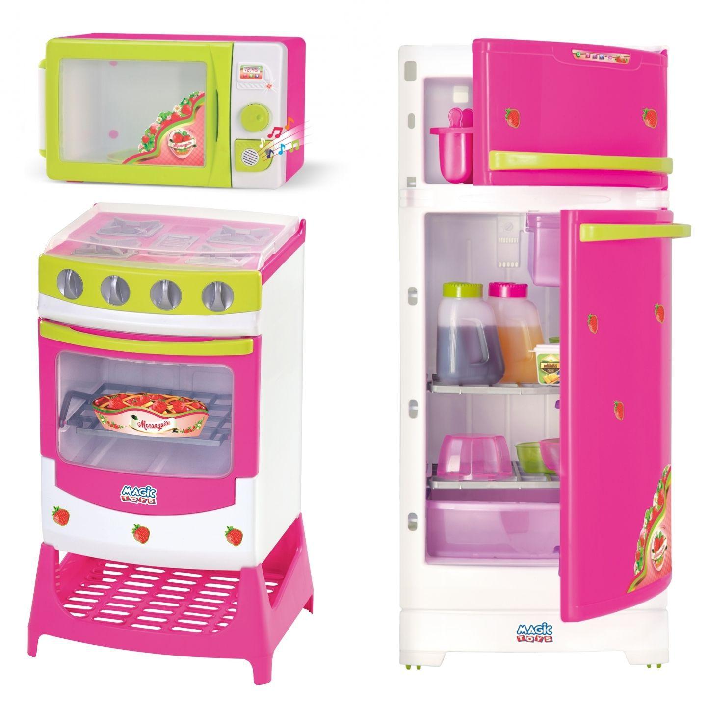 Cozinha Infantil Completa Fogao Geladeira Microondas - Magic Toys - Cozinha Infantil / de ...